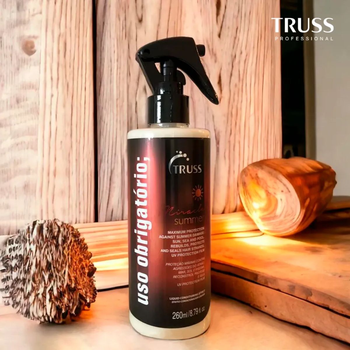 Truss Uso Obrigatório Miracle Summer Protetor Térmico 260ml - VIVA LA ...