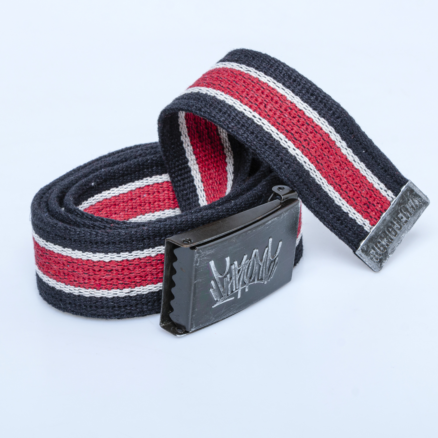 Cinto Chronic Fivela de Metal Tag World Advanced Vermelho ...