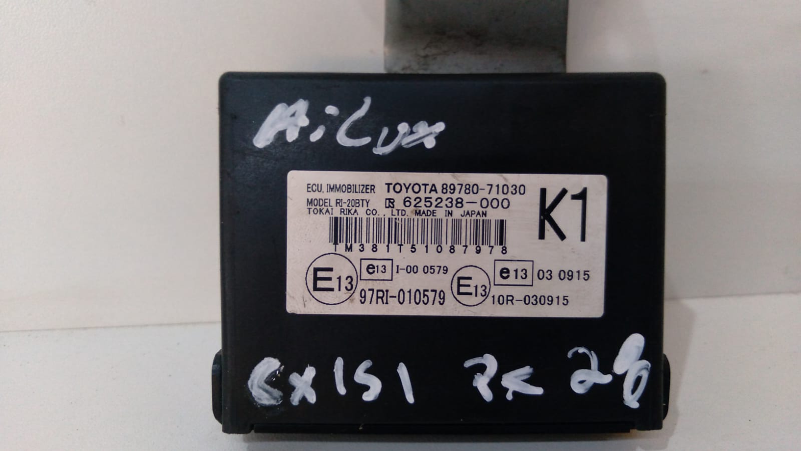 Módulo Imobilizador Toyota Hilux 3.0 2005 a 2011 - Auto Peças Botucatu