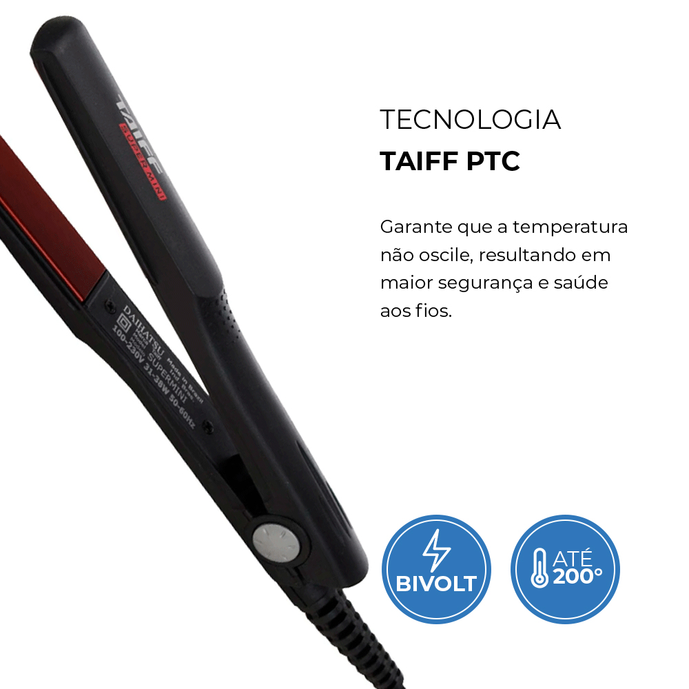 Prancha Alisadora Taiff Super Mini Bivolt - REP STORE