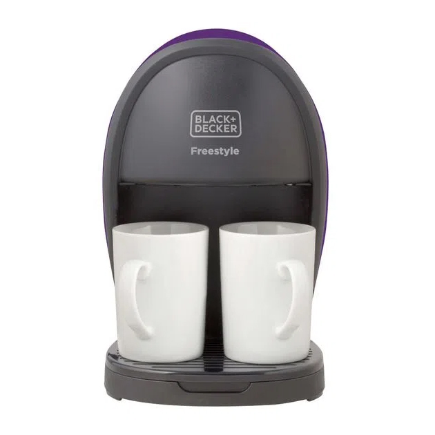 Cafeteira Elétrica Black + Decker Freestyle 450w 220v Preto/Roxo - Cm02-Br - REP STORE