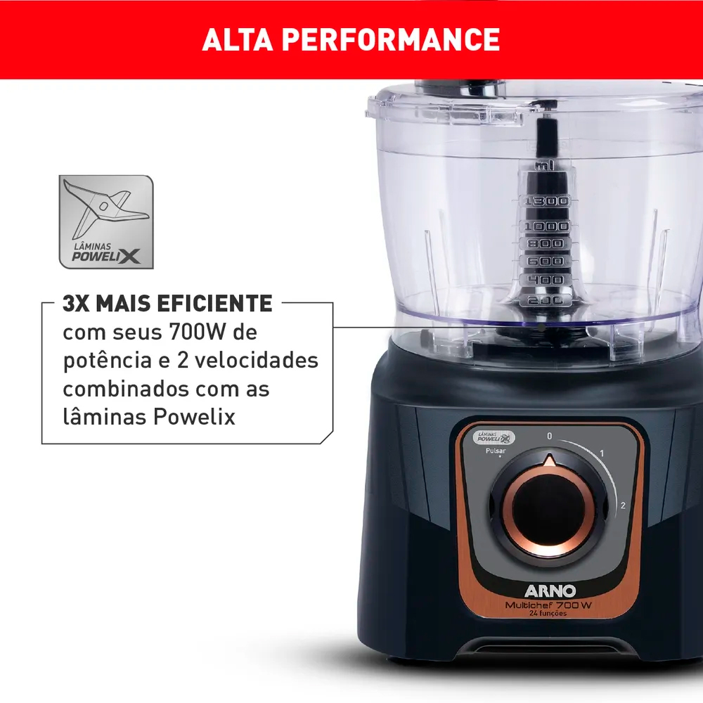 Food Processor Multichef 24 Funções Mp72 127v - REP STORE