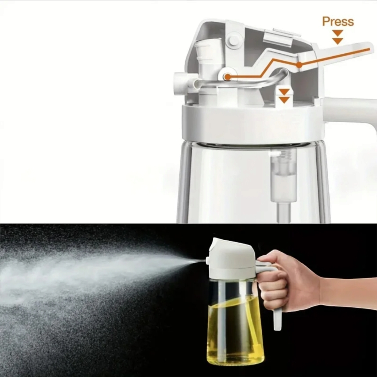 Dispenser 2 em 1 Spray e Fluxo para Óleos Azeites e Vinagres - Azeite ...