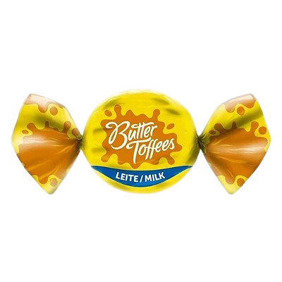 Bala Butter Toffes Sabor Leite- Pacote 500G - Loja de festa Cabral e Sousa