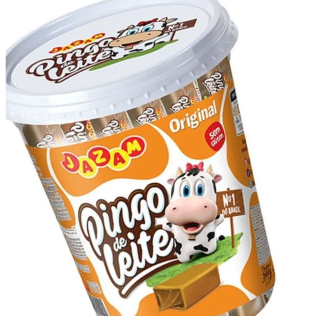Pingo de Leite Jazam Tradicional - Pote com 50 UN - Loja de festa ...