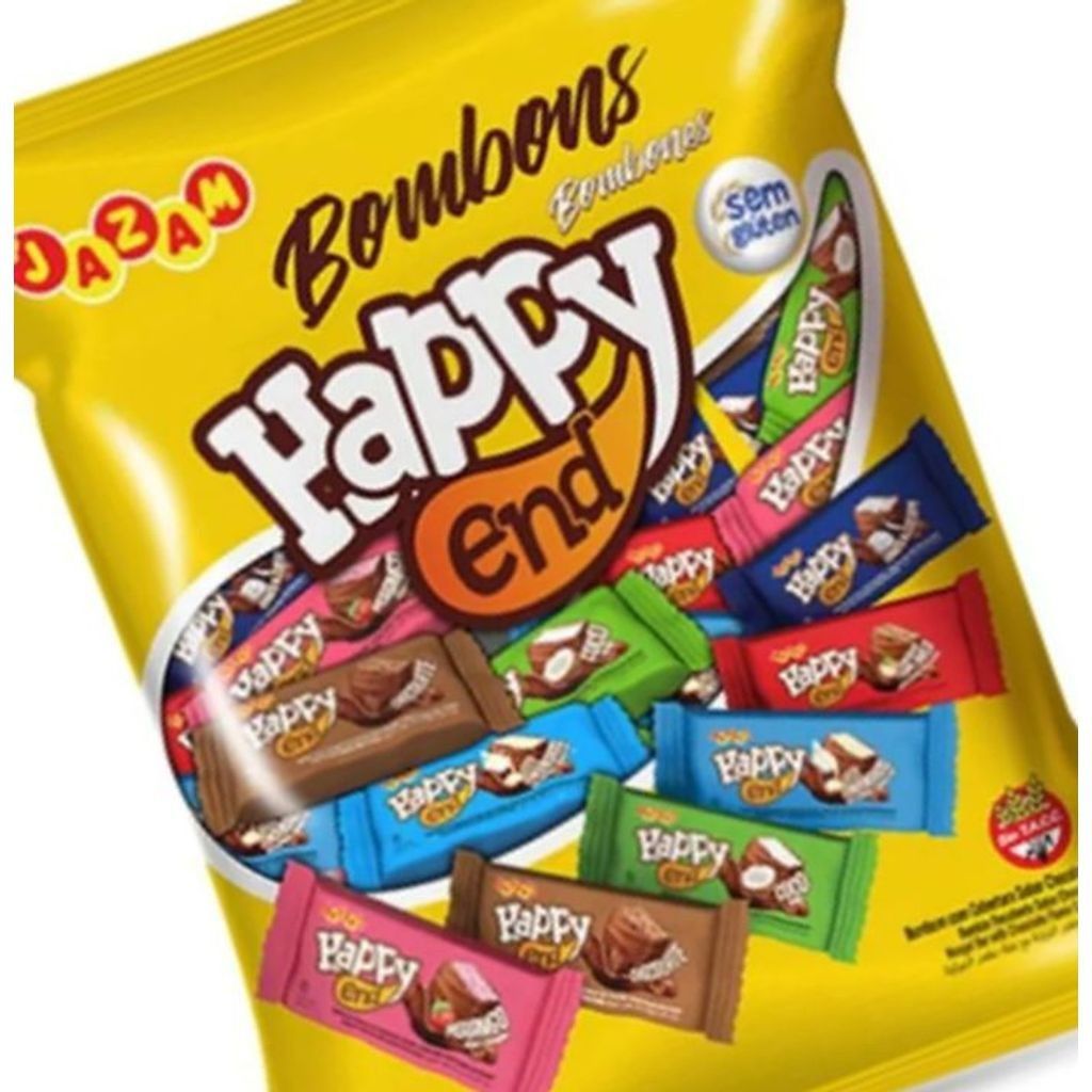 Bombom Jazam Happy Sortidos - Pacote com 400G - Loja de festa Cabral e Sousa