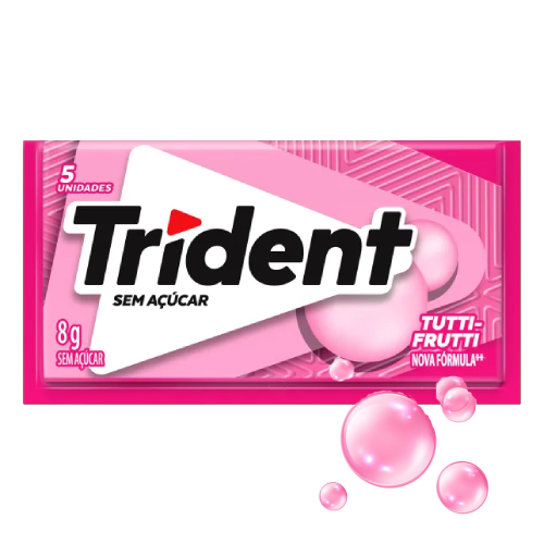 Chiclete Trident Sabor Tutti-Frutti - Embalagem com 8G - Loja de festa ...