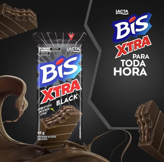 Chocolate Bis Xtra Black Mondelez 45G - Loja de festa Cabral e Sousa