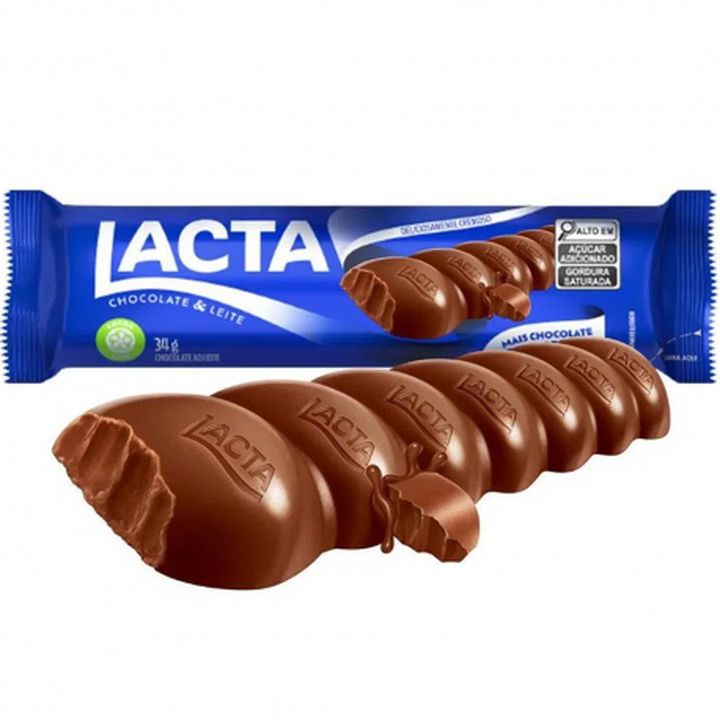 Chocolate Lacta Ao Leite 34G - Loja de festa Cabral e Sousa