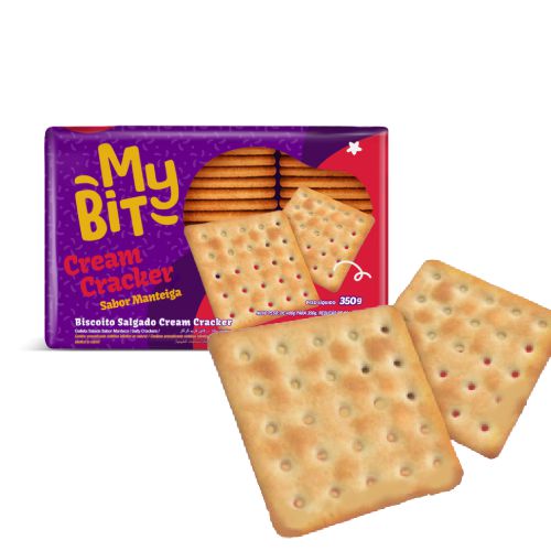 My Bit Biscoito Cream Cracker 350G - Loja de festa Cabral e Sousa