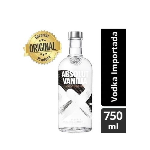 Pernod Vodka Absolut Vanilla - 750ML - Loja de festa Cabral e Sousa