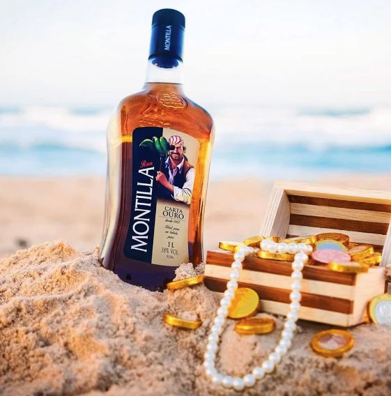 Pernod Rum Montila Carta Ouro - 1 L - Loja de festa Cabral e Sousa