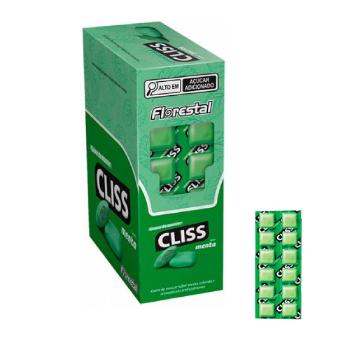Chiclete Cliss Sabor Menta - Display com 12UN - Loja de festa Cabral e ...