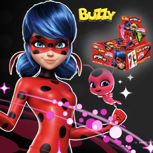 Chiclete Buzzy Ladybug Tutti-Frutti 400G - Loja de festa Cabral e Sousa