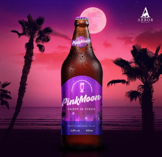 Pink Moon Chopp de Vinho 600 Ml - Loja de festa Cabral e Sousa