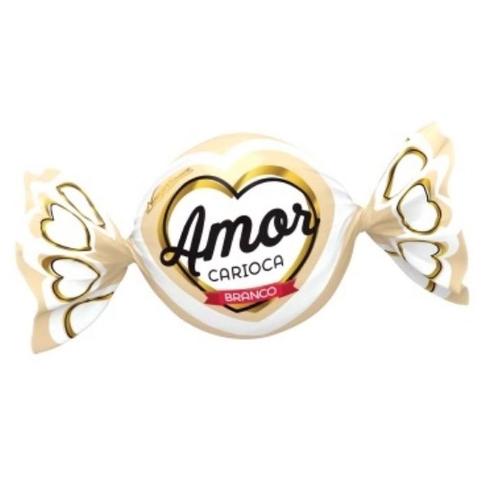 Bombom Amor Carioca Chocolate Branco - Pacote com 900G - Loja de festa ...