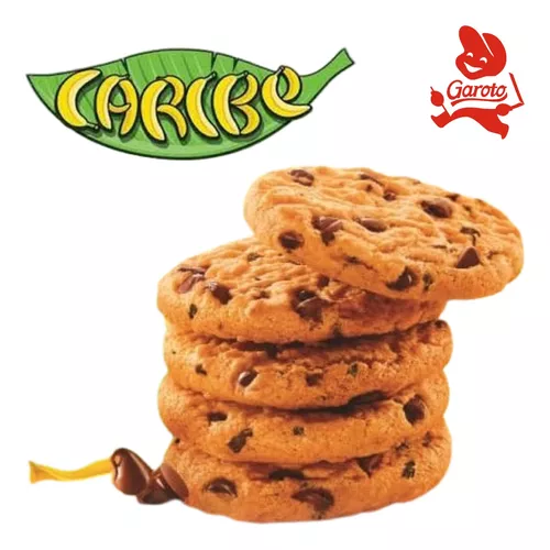 Cookie Caribe com Gotas de Chocolate 60G - Loja de festa Cabral e Sousa