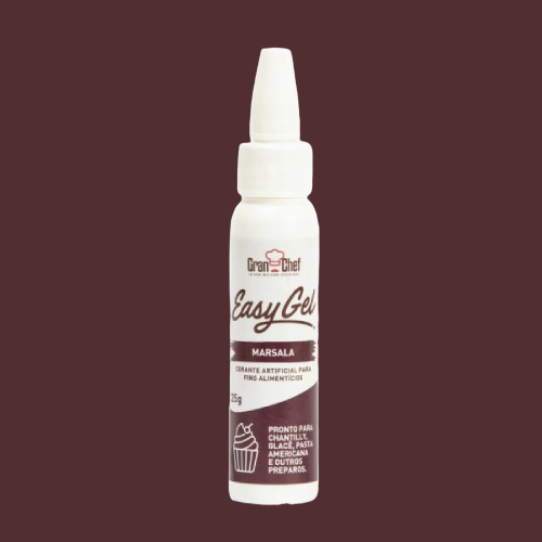 Corante Easy Gel Gran Chef Marsala 25G - Loja de festa Cabral e Sousa