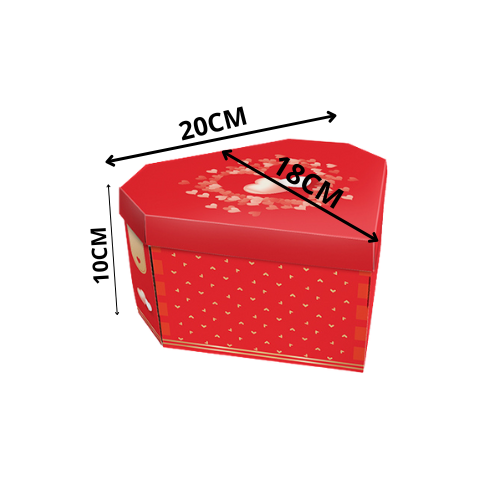 Caixa Coração Enlance P - Loja de festa Cabral e Sousa