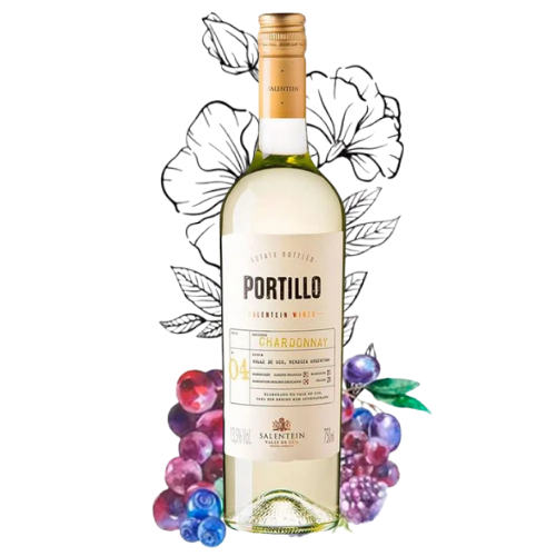 Vinho Branco Portillo Chardonnay - Garrafa com 750ML - Loja de festa ...
