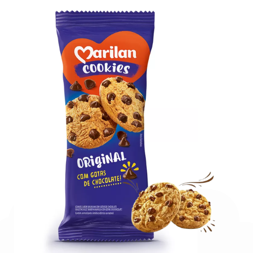 Cookie Marilan Tradicional com Gotas de Chocolate - Embalagem com 40G ...