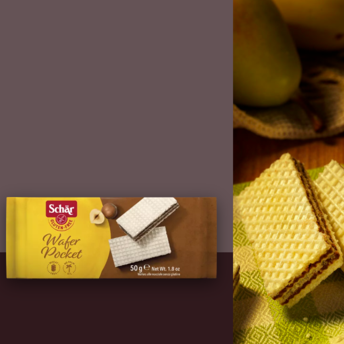 Wafer Pocket Sem Glúten 50g Schar - Pandix Distribuidora Produtos Dr. Schar