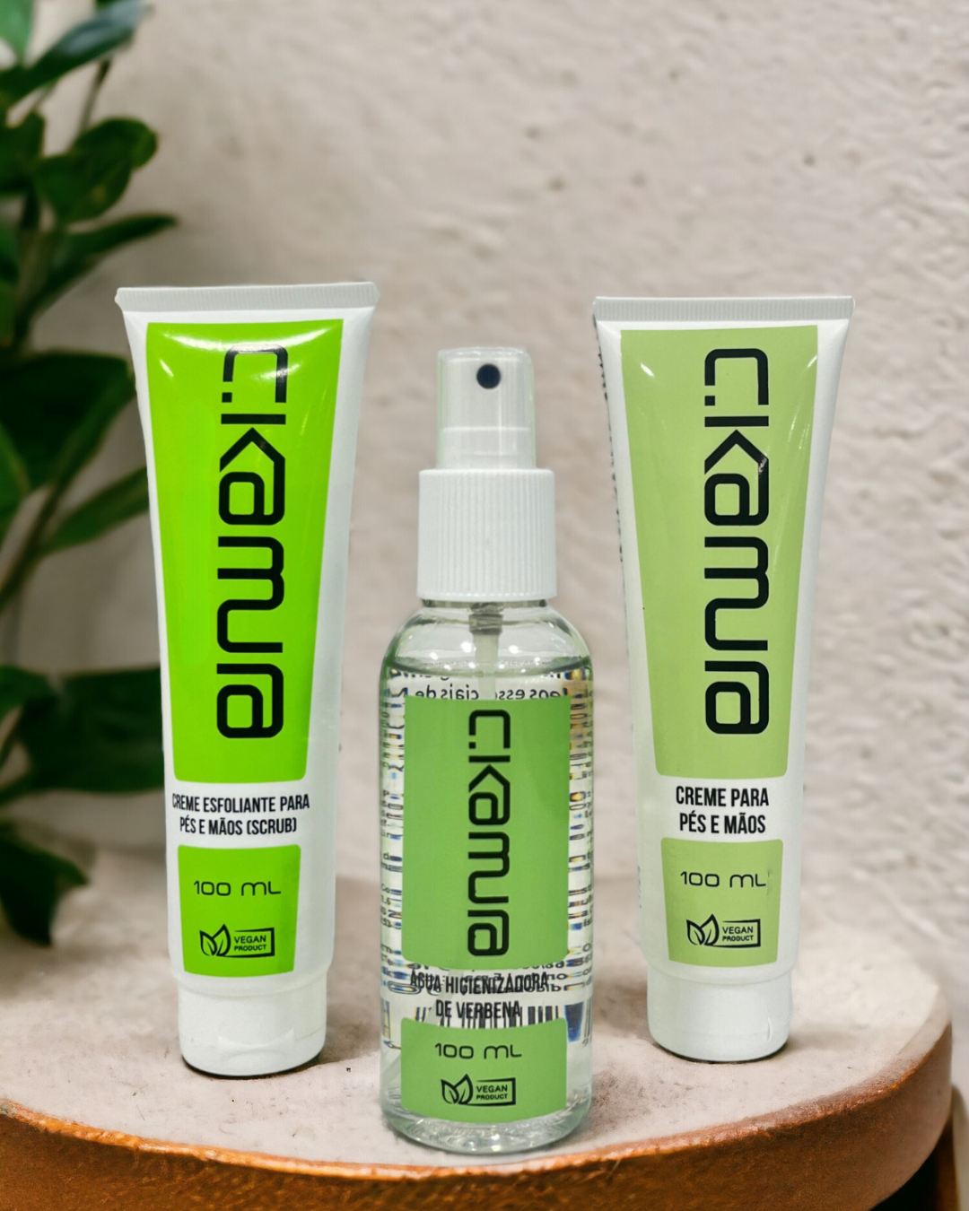 Kit C.Kamura Creme Hidratante + Creme Esfoliante + Água Higienizadora - CKamura Handscare