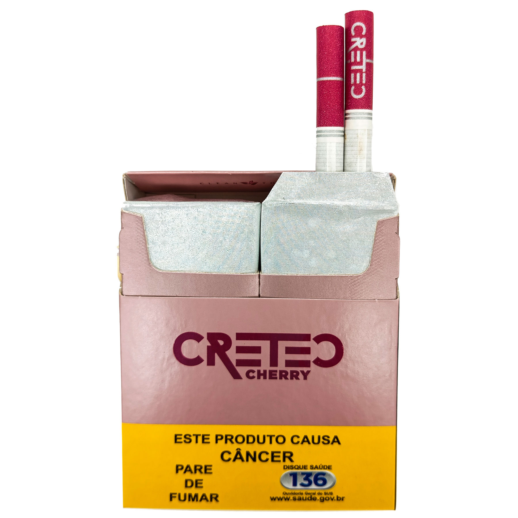Maço Cigarro Cretec 20Un Rosa Cherry Cereja - Império de Padilha ...