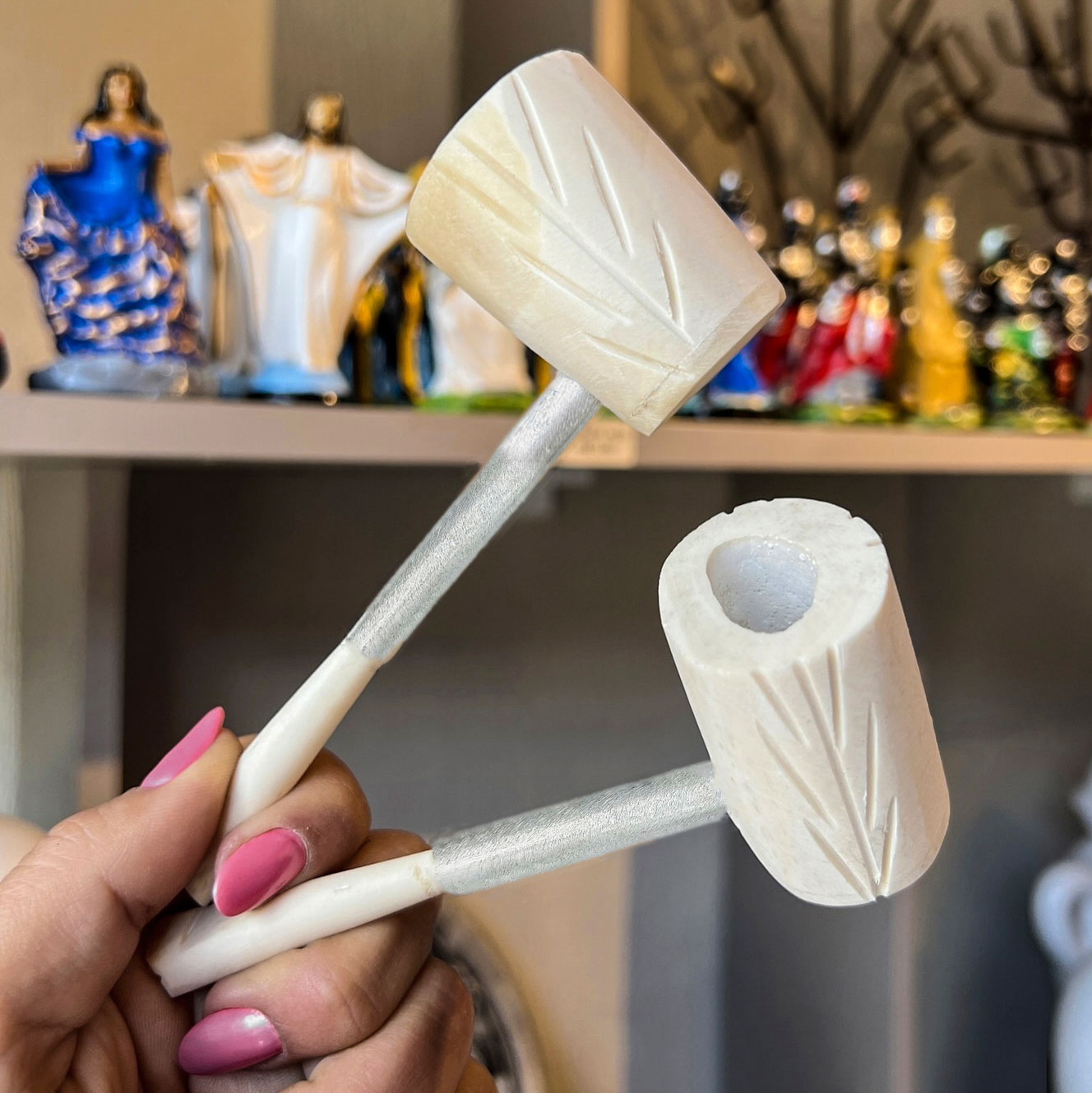 Cachimbo Rustico Artesanal De Osso C/ Cabo - Império de Padilha ...