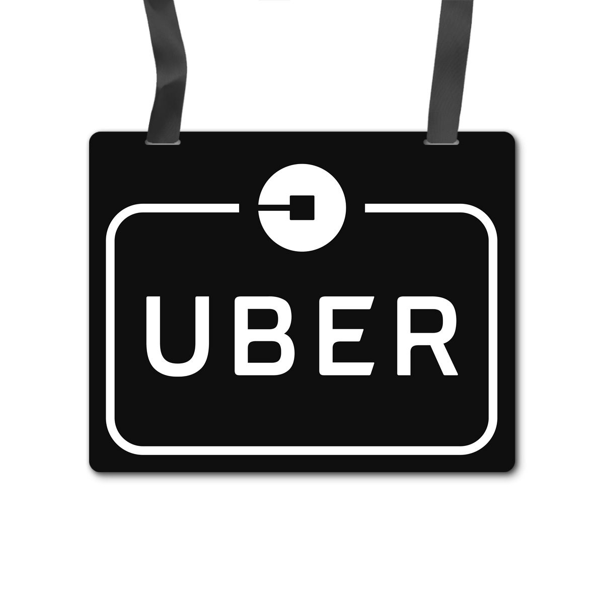 Placa Fantasia Carnaval - Uber - Preto - 2 Peças - Beek Geek's Stuff