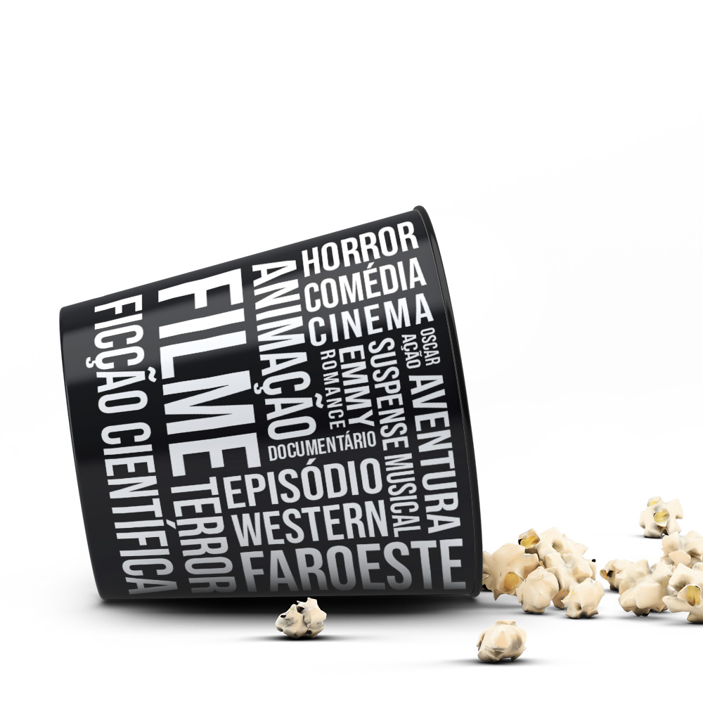 Balde de Pipoca 3,5 Litros - Cinéfilo - Beek Geek's Stuff