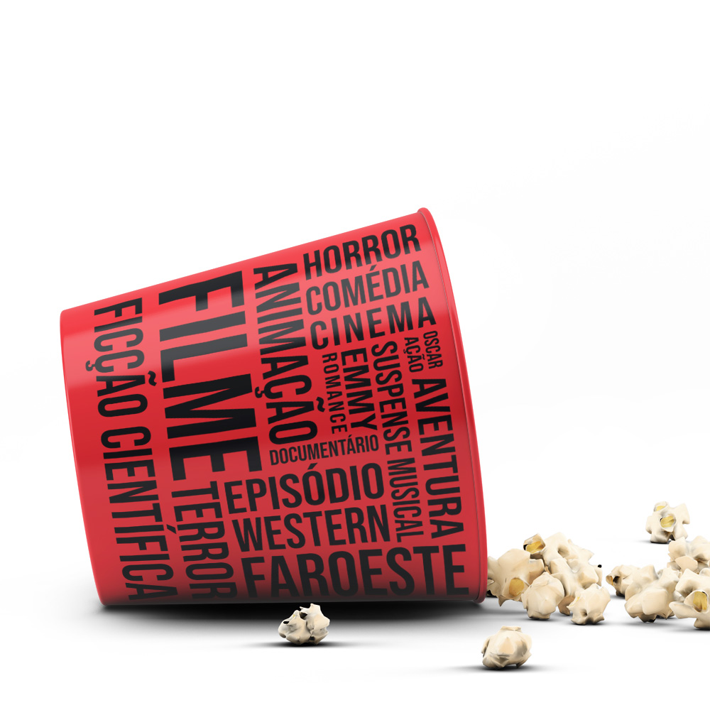 Balde de Pipoca 3,5 Litros - Cinéfilo - Beek Geek's Stuff