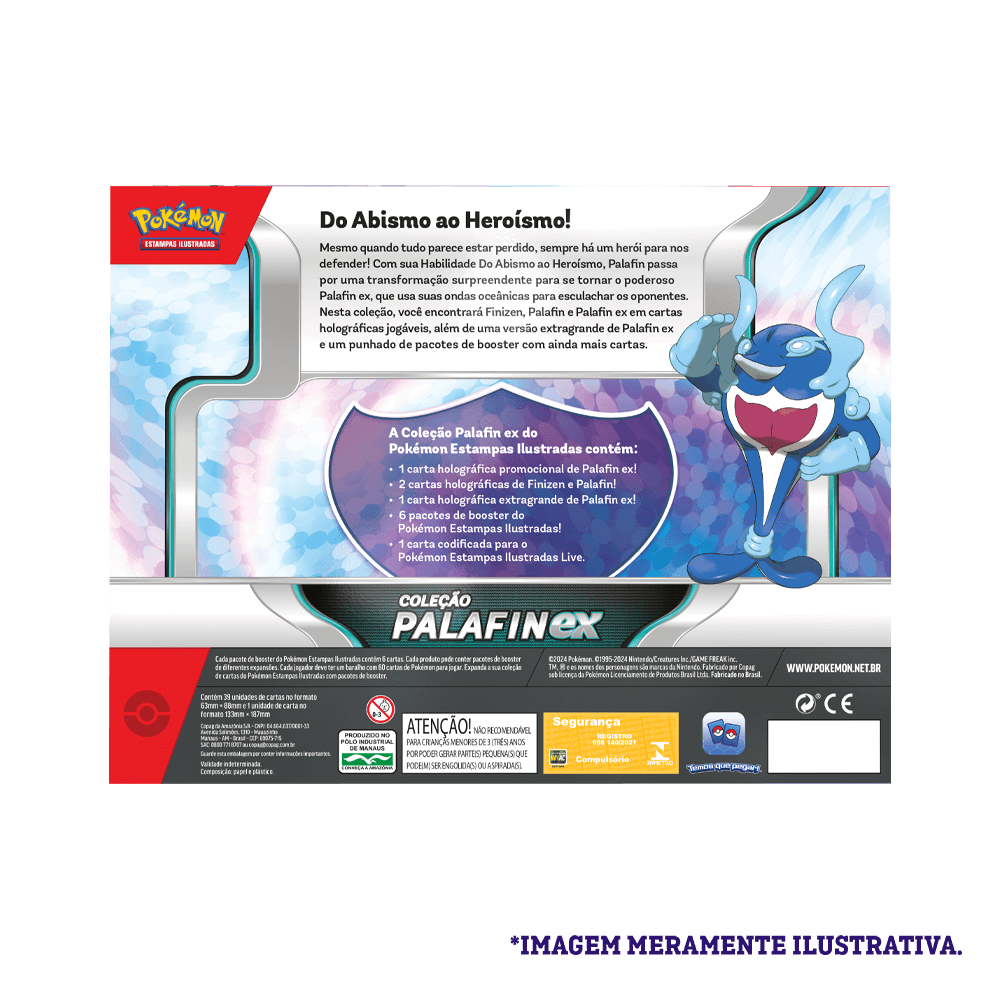 Box Coleção Pokémon TCG Palafin EX - Popular Geek
