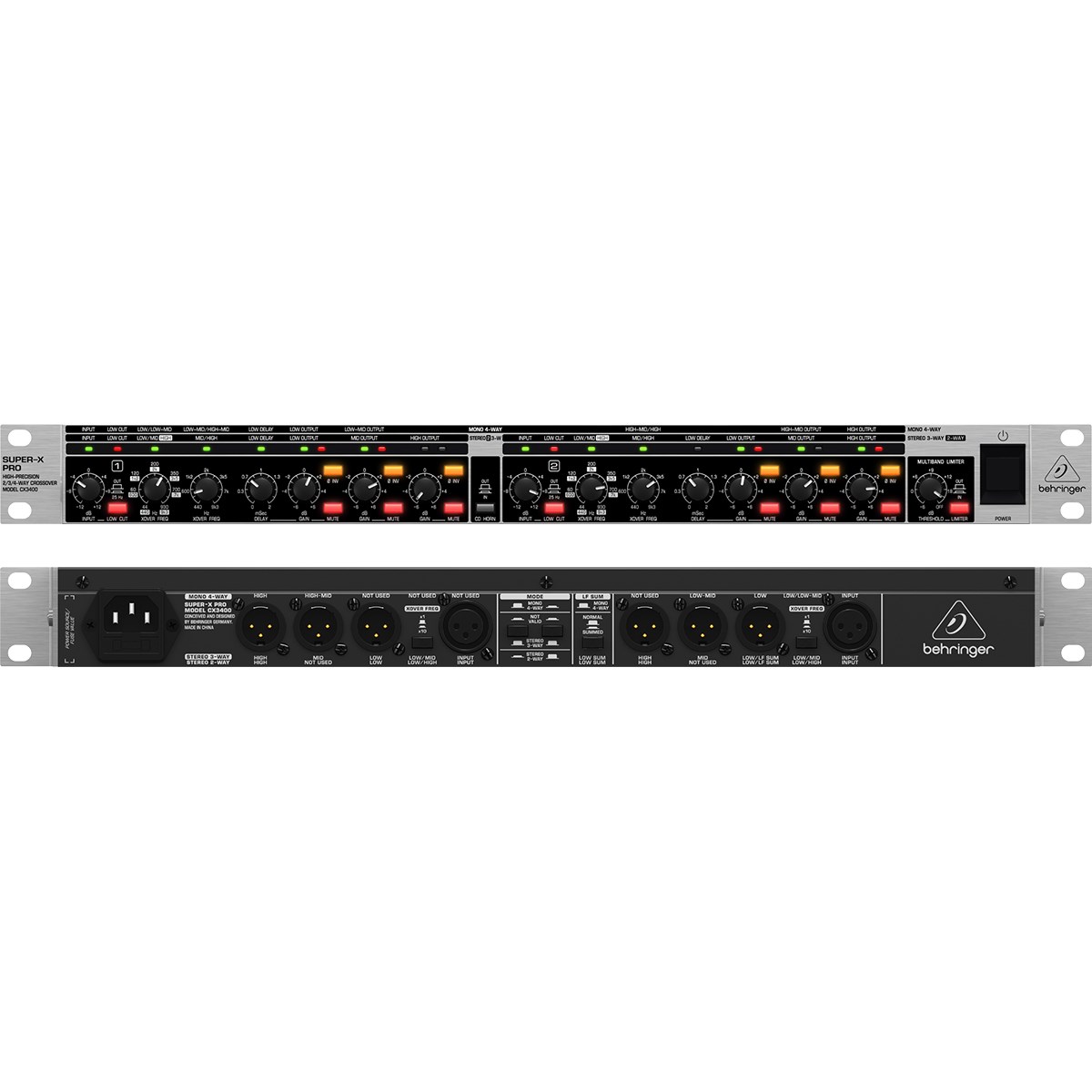 Crossover Analógico SUPER-X PRO CX-3400 - BEHRINGER - Kalifa Prime