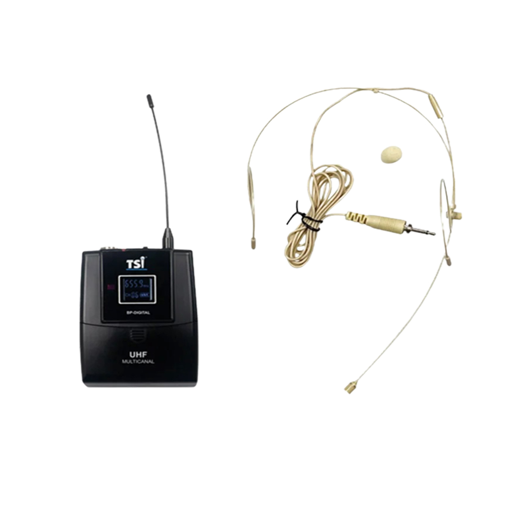 Sistema de Microfone Sem Fio Duplo BR-7000-CLI-UHF - TSI - Kalifa Prime