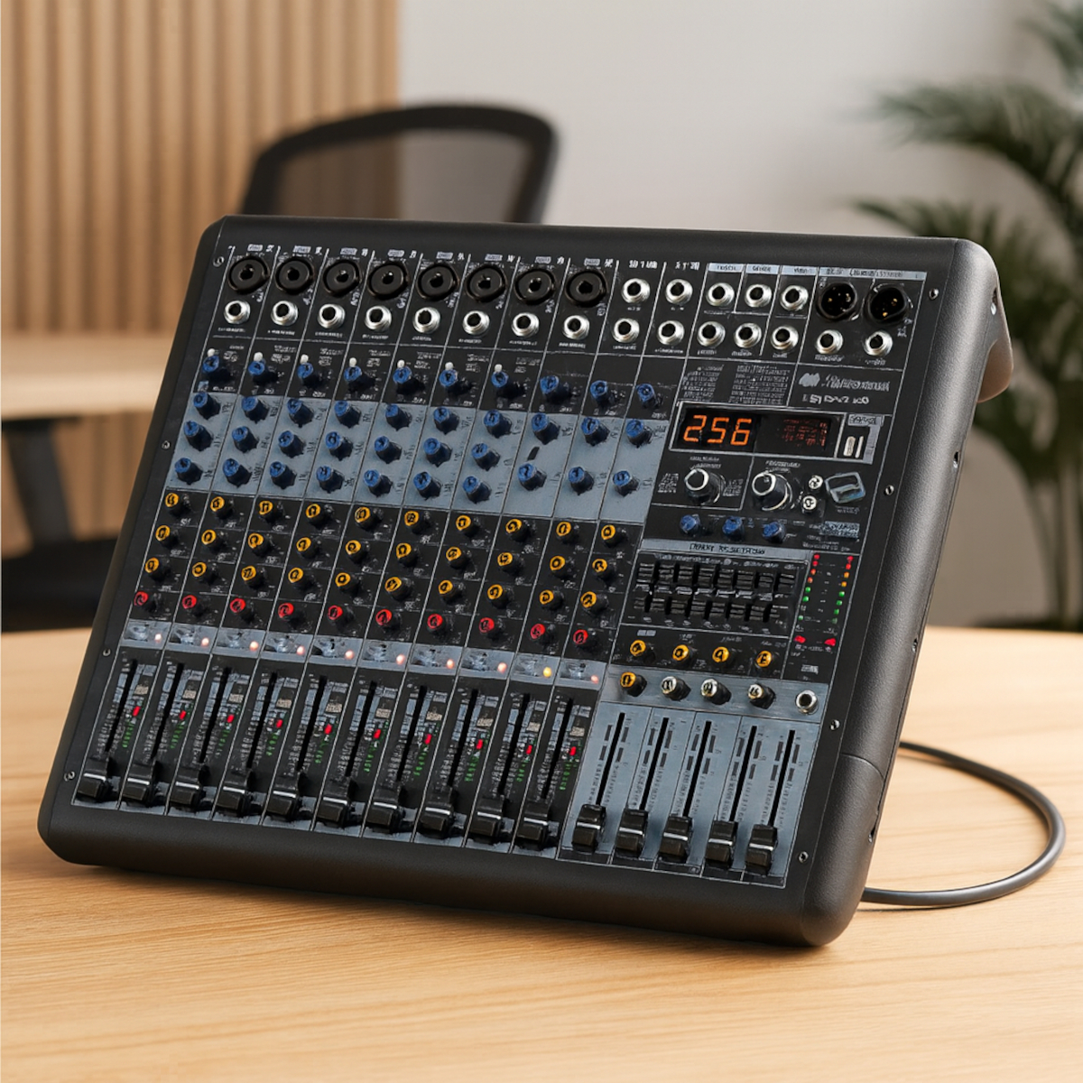 Mesa de Som Waldman QPX-12 Analógica 12 Canais USB DSP Bluetooth ...
