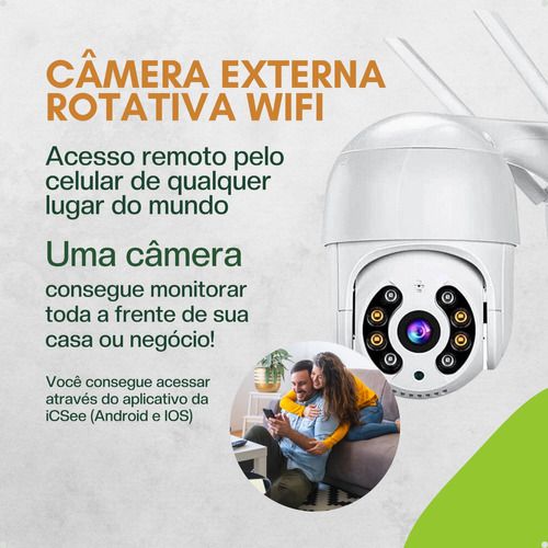 Câmera Ip Externa 100% Prova Dágua Wifi Icsee Full Hd 1080p - Sua fonte ...