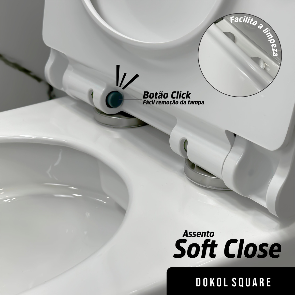 Bacia Vaso Sanitário Caixa Acoplada Square Inowar - INOWAR