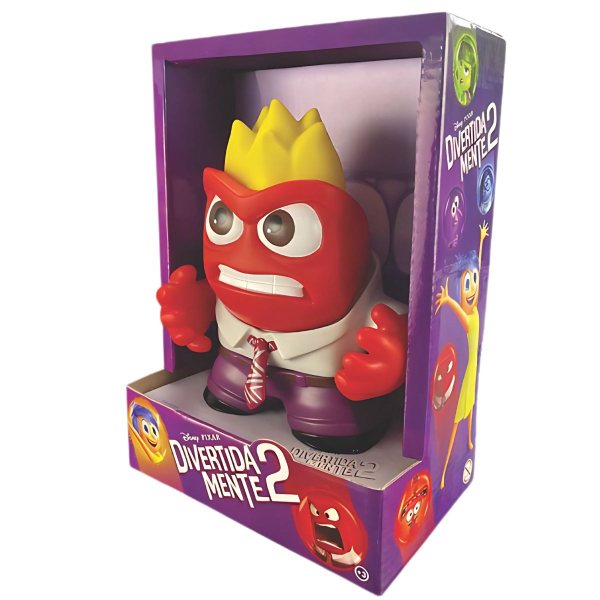 Boneco Vinil Articulado Raiva Divertidamente Disney Pixar Líder ...