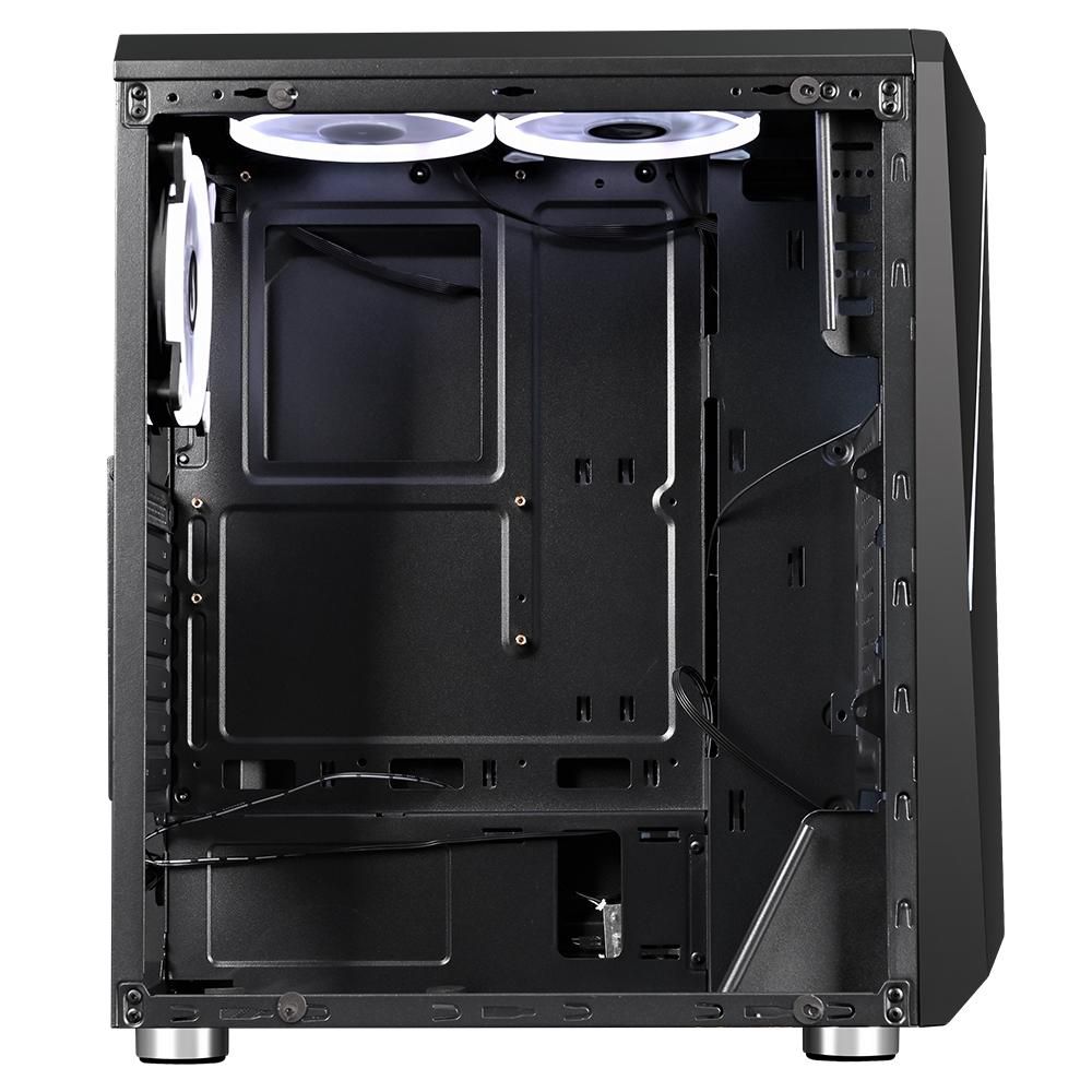 GABINETE GAMER RISE MODE Z2 GLASS RGB 1X FAN VIDRO - Vidacom