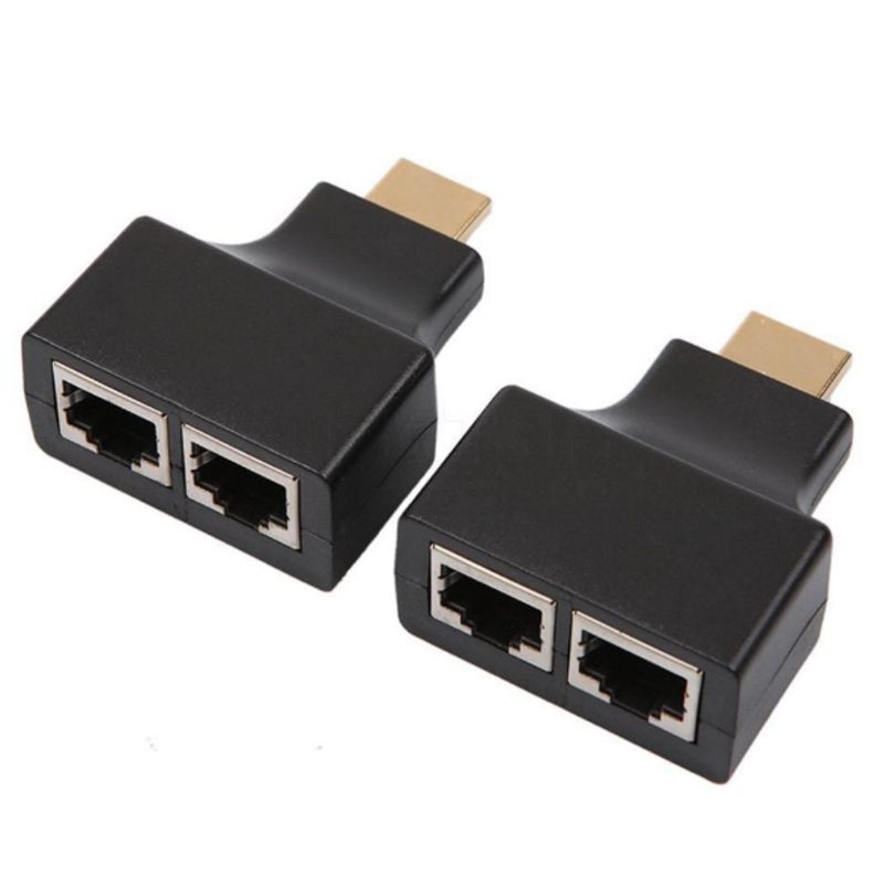 EXTENSOR HDMI 3D 30 METROS VIA CABO DE REDE UTP RJ45 CAT 5E/6 - Vidacom
