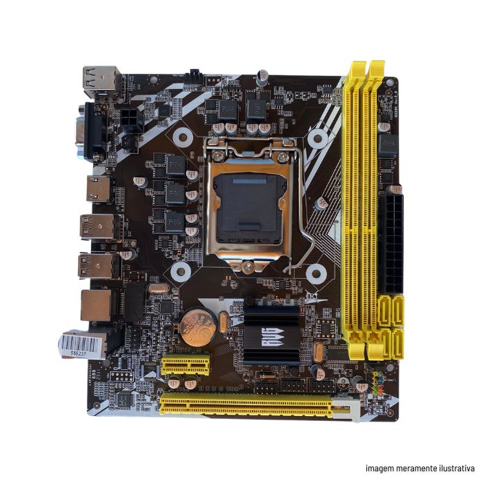PLACA MAE H55 DDR3 1 GERAÇAO HDMI VGA LGA 1156 G-HM55 REVENGER - Vidacom