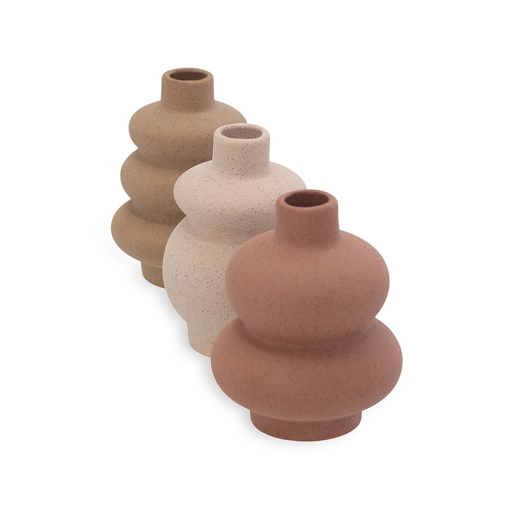 Kit Mini Vasos Em Cerâmica - Mart - Mavih Decor