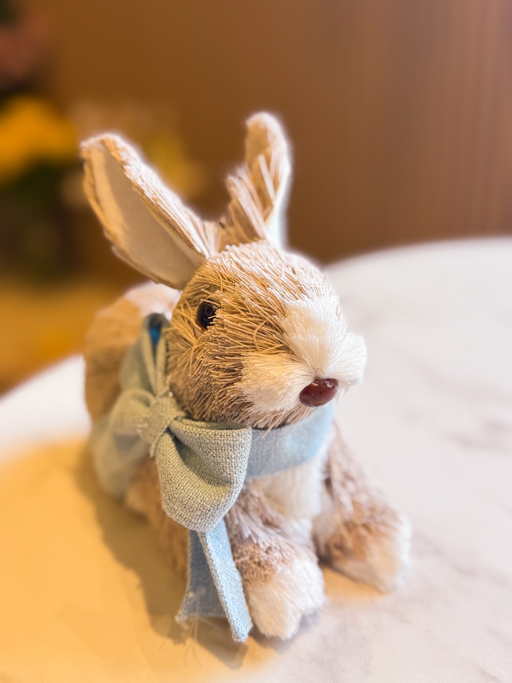 Coelho De Páscoa Macho De Palha - Florarte - Mavih Decor