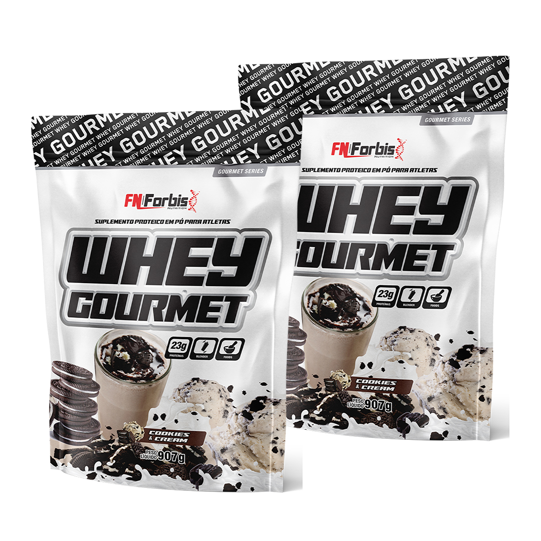 Kit 2X Whey Protein Gourmet 907g Refil - FN Forbis Nutrition - Forbis Nutrition