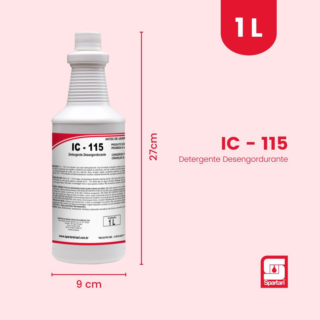 Detergente Desengordurante Industrial Limpeza Pesada IC-115 - Hiper ...