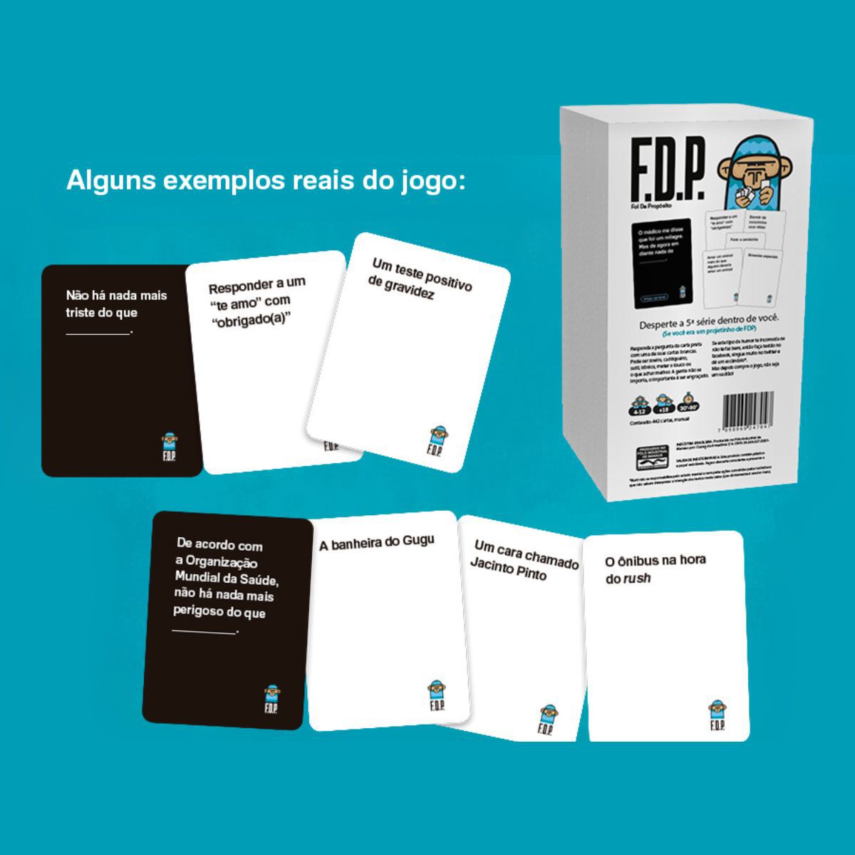 FDP 5 Foi De Propósito 5 Expansão Jogo De Cartas Humor Buró - Hiper ...