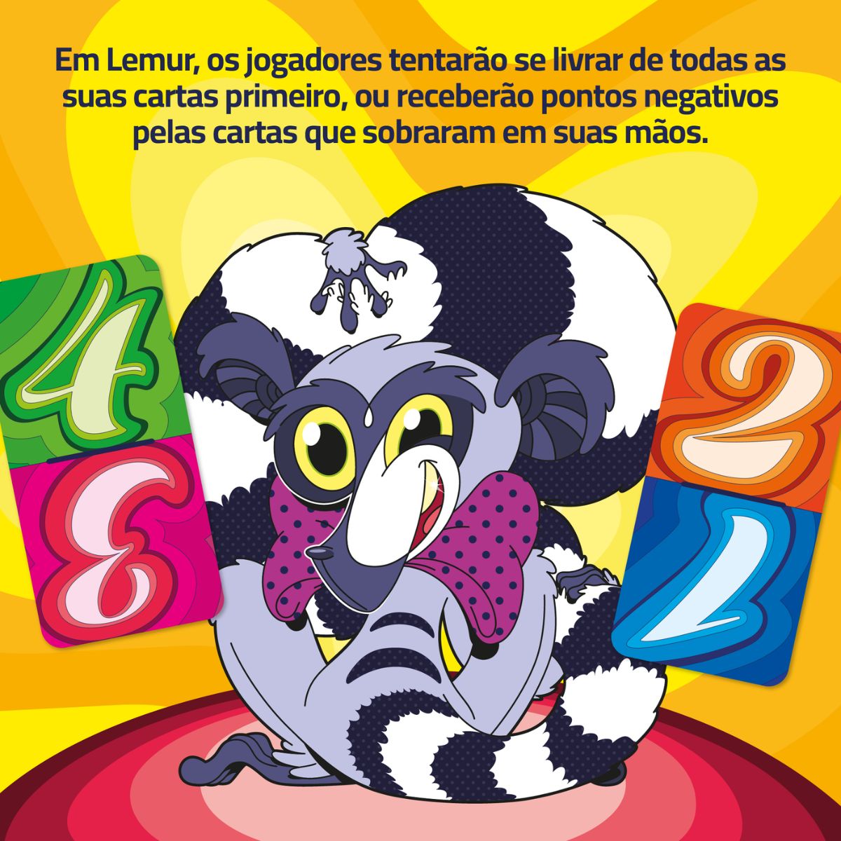 Jogo De Cartas Card Game Linha Micro Lemur PaperGames - Hiper Comercial