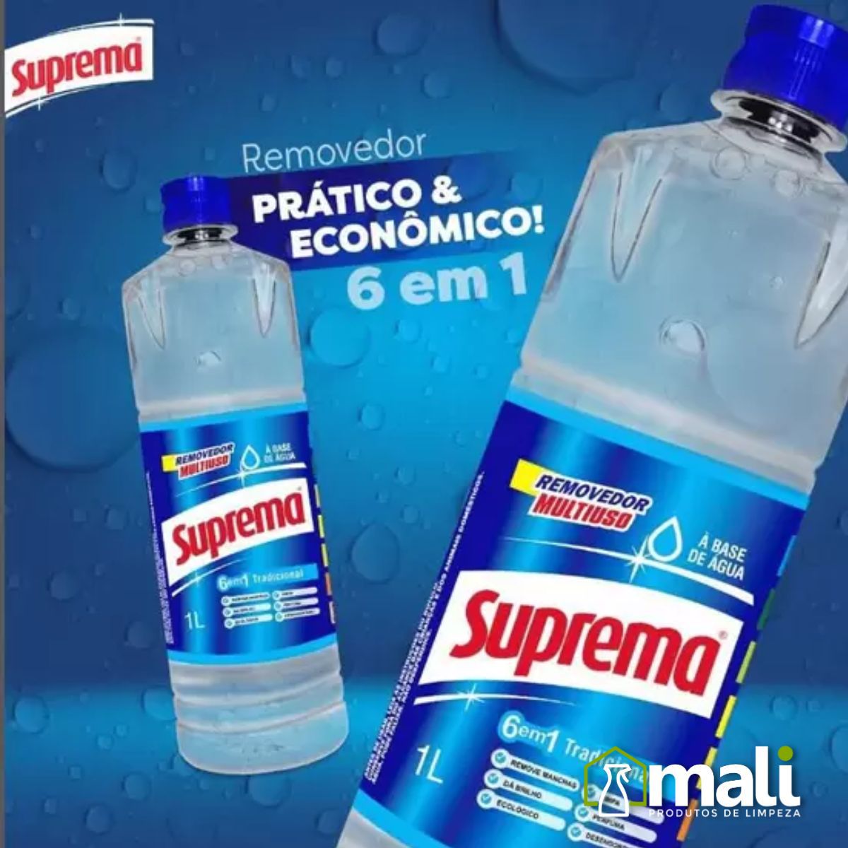Removedor Multiuso Suprema - À base de água - 6 em 1 Tradicional - Mali ...