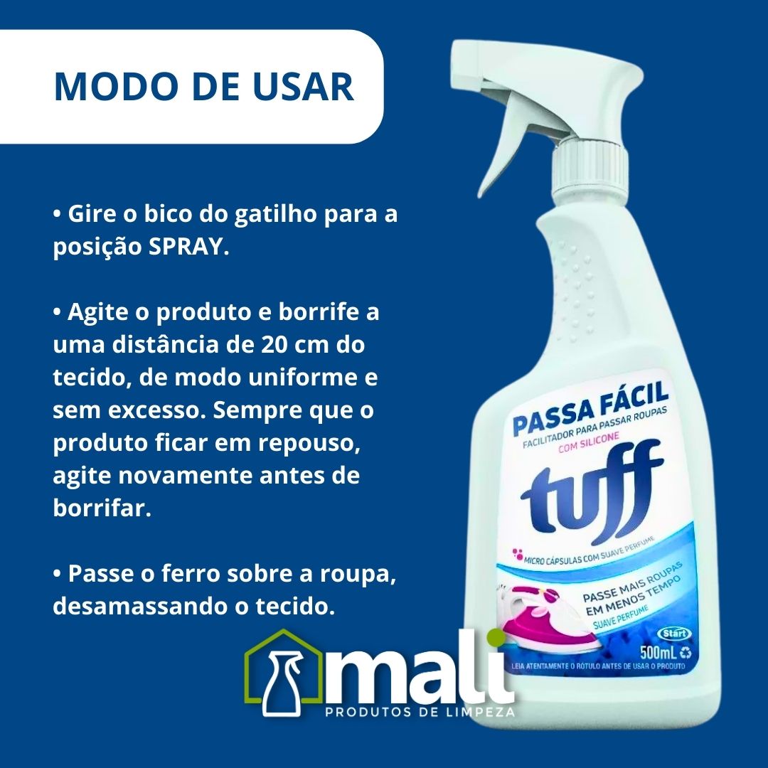 PASSA FÁCIL TUFF SPRAY 500 ML - Mali Produtos de Limpeza